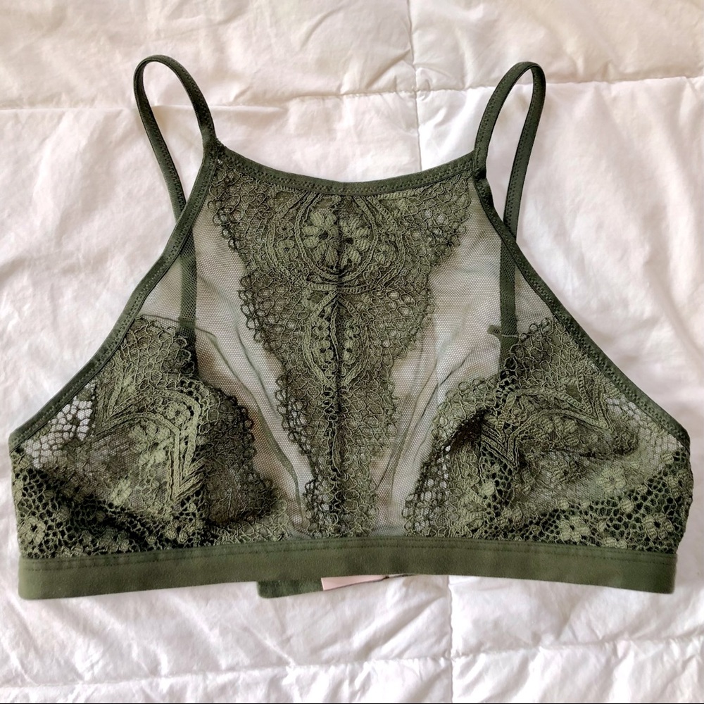Green Lace Victorias Secret Bralette Gem